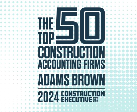 Top 50 Construction Accounting Firm | Construction Executive Magazine